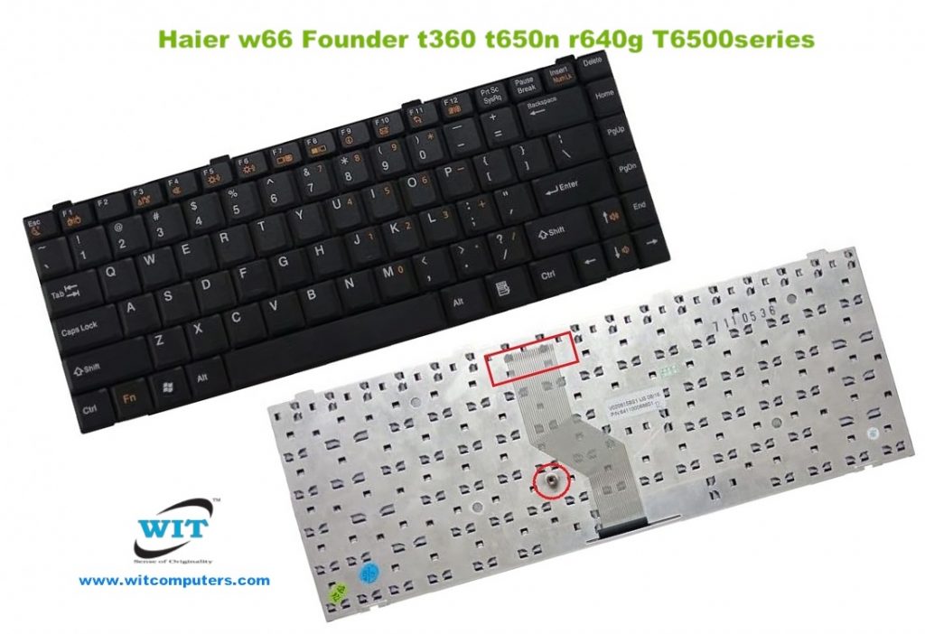 Laptop Keyboard or Keypad for Haier w66 Founder t360 t650n r640g T6500 ...