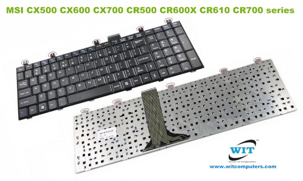 Laptop Keyboard or Keypad for MSI A5000 A6000 CR500 CR600 CX600 CR700 ...