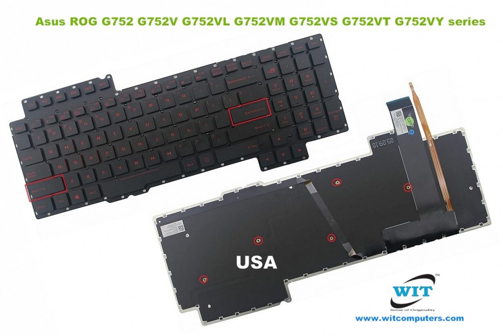 Laptop internal Keyboard/Keypad for Asus ROG G752 G752VL G752VT G752VY ...
