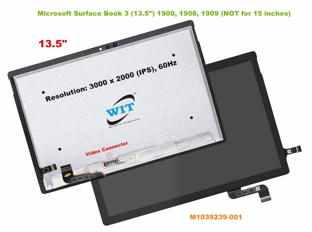 13.5-inch LED LCD Touch Screen Digitizer Glass Assembly for Microsoft ...