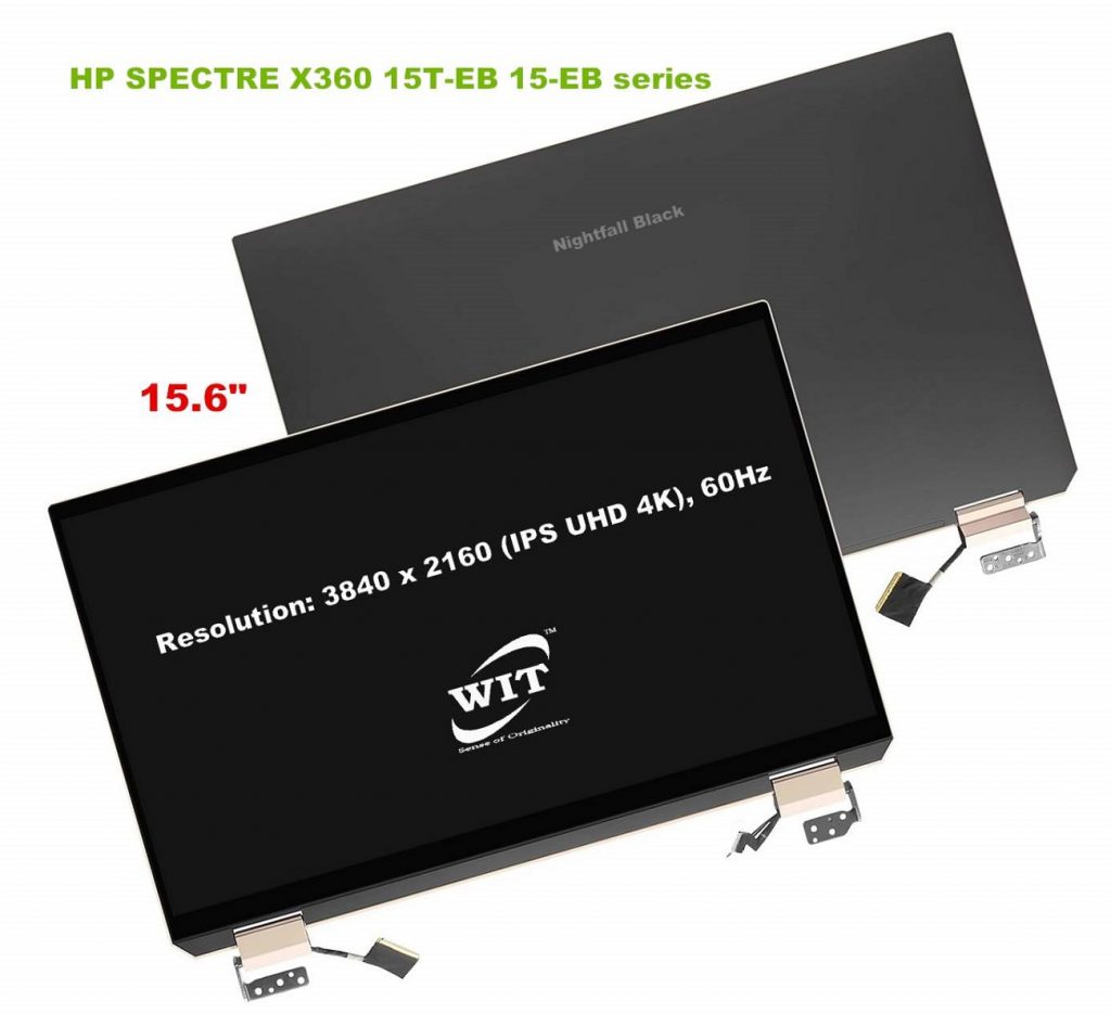 15.6-inch, UHD, 4K Touchscreen with Complete Display Assembly for HP ...