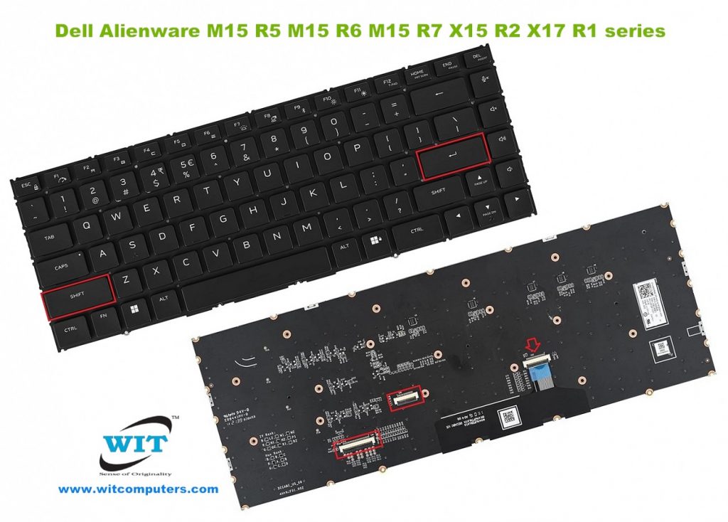 Laptop internal Keyboard/Keypad for Dell Alienware M15 R5, M15 R6, M15 ...