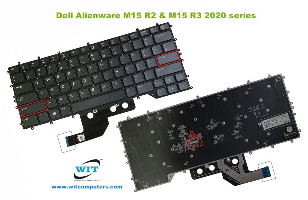 Laptop Internal Keyboard Keypad For Dell Alienware M15 R2 Alienware