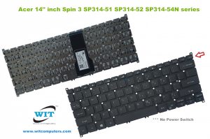 Laptop internal Keyboard/Keypad for Acer 14" inch Spin 3 SP314-51 SP314 ...