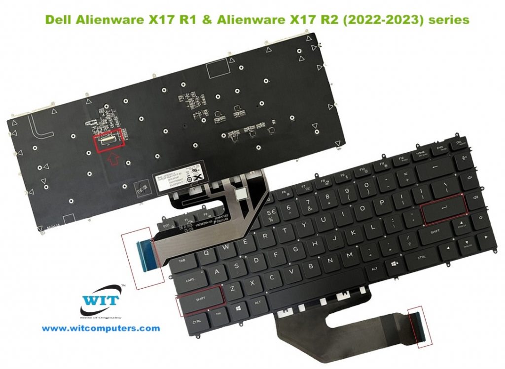 Laptop internal Keyboard/Keypad for Dell Alienware X15 R1, Alienware ...