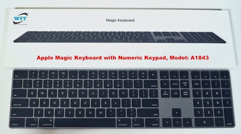 Apple Magic Keyboard with Numeric Keypad, Model: A1843, MRMH2CH/A, Apple iMac M1 Chip Magic ...