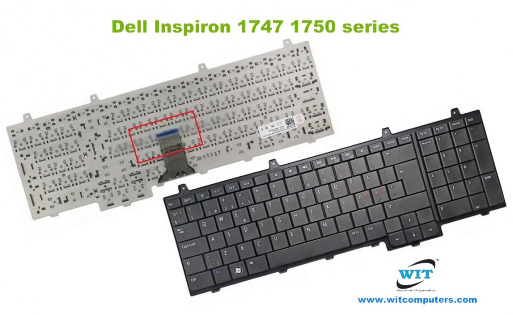 Laptop Keyboard/Keypad for Dell Inspiron 1745 1747 1750 series, P/N: 0DDW68, NSK-DN00U - WIT ...
