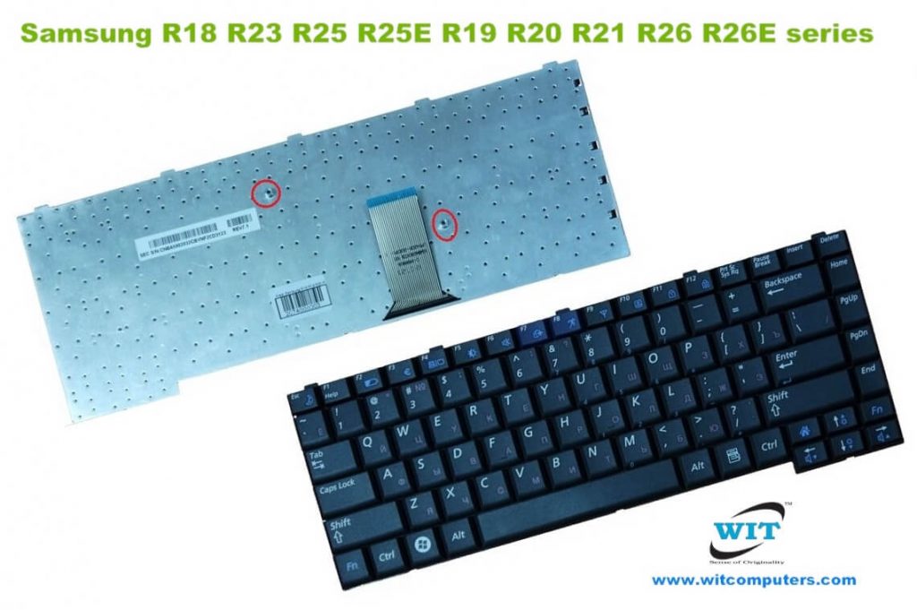 Laptop Keyboard/Keypad for Samsung R18 R19 R20 R21 R22 R23 R25 R26 R27 R28 R29 P400 series - WIT ...