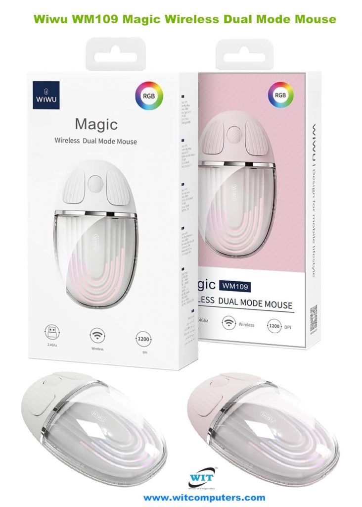 WiWU WM109 Magic Wireless Dual Mode Mouse, WM109 2.4G+BT5.0 ...