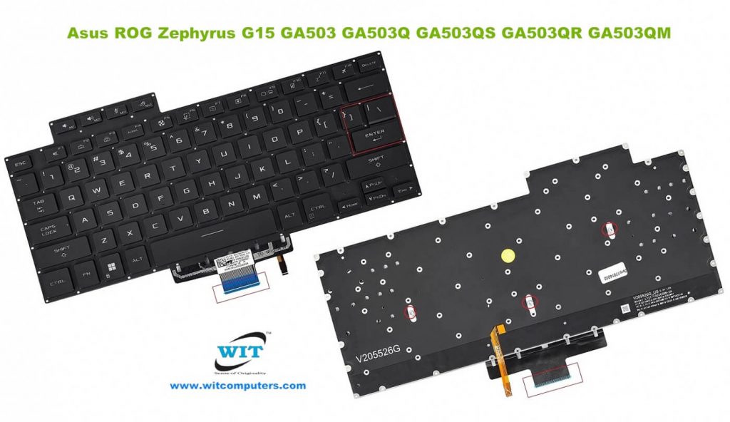 Gaming Laptop internal Keyboard/Keypad for Asus ROG Zephyrus G15 GA503 ...
