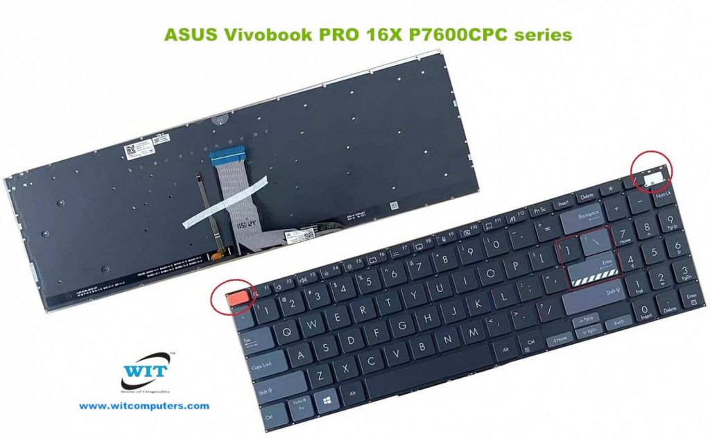 Laptop internal Keyboard/Keypad for Asus Vivobook PRO 16X M7600 M7600Q ...