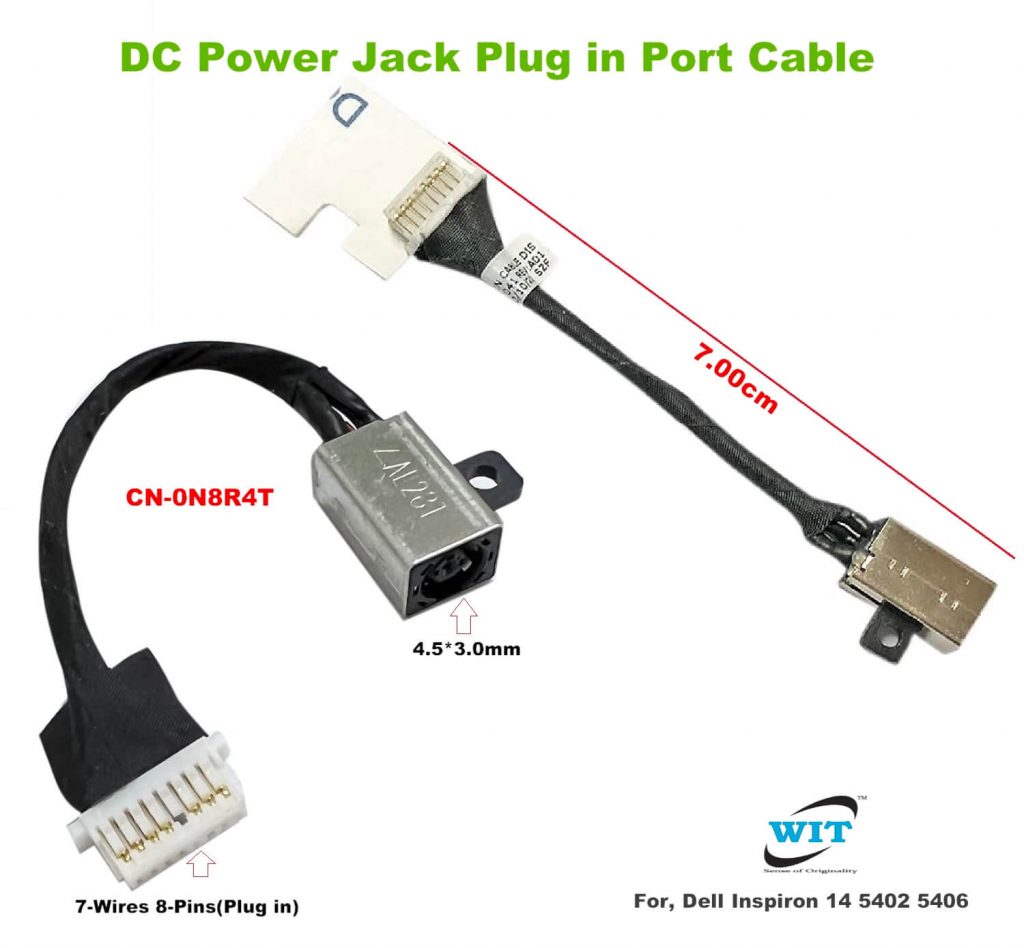 Laptop DC power port/jack with cable/DC Power Jack Socket Charging Port ...