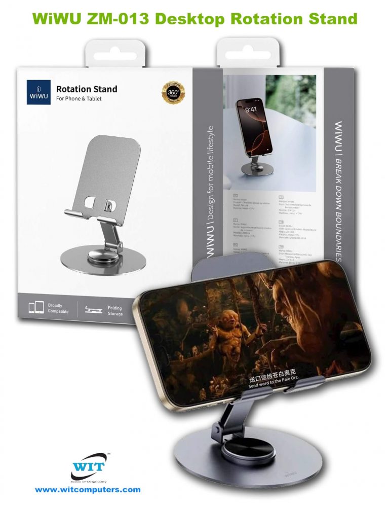 WiWU ZM-014 360° Foldable Desktop Rotation Phone Stand/Holder Design ...